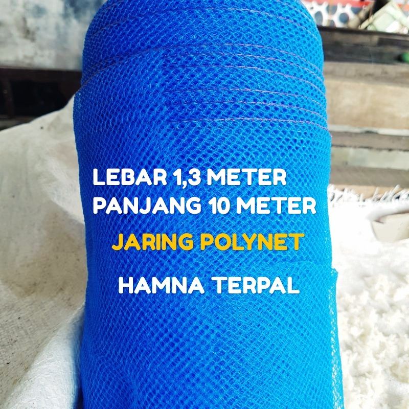 Jual jaring polynet ukuran 1,3x10 meter / jaring pagar tanaman / jaring ...