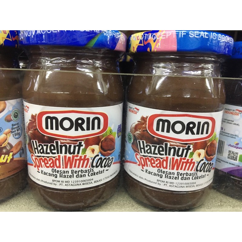 Jual Selai Roti/Selai Hazelnut/Morin Hazelnut Spread with Cocoa 150gr ...