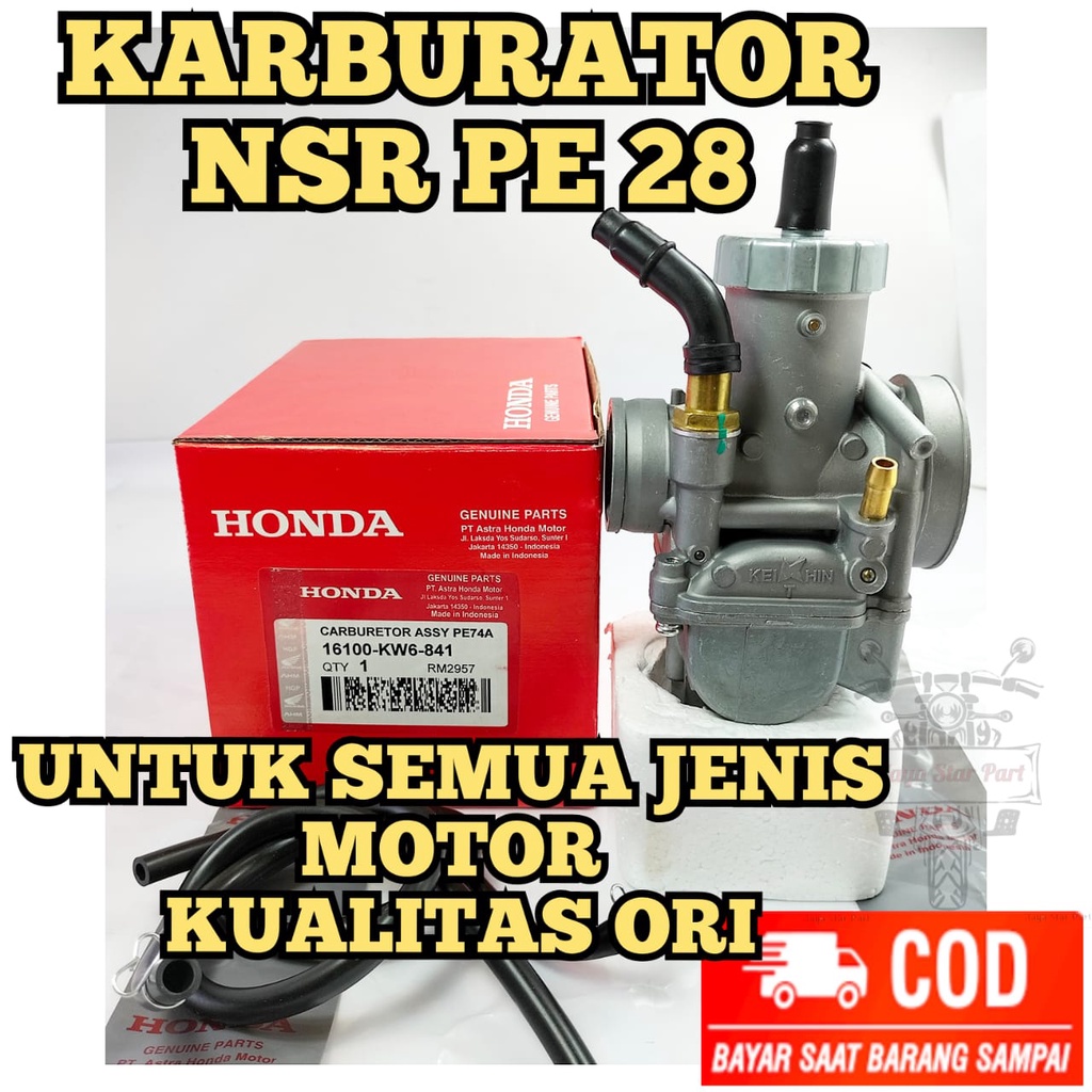 Jual (ORI) KARBURATOR HONDA (KODE KW6) NSR PE 28 ASLI ORIGINAL KEIHIN PRESISI KARBU PE 28 ...