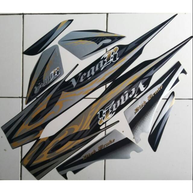 Jual Stiker striping yamaha vega r 2008 hitam silver | Shopee Indonesia