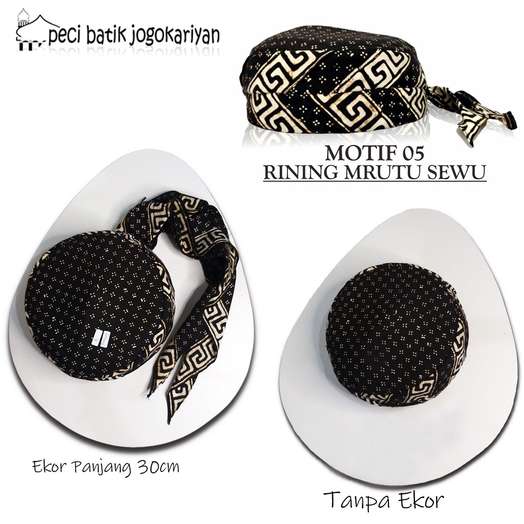 Jual PBJ - Peci Batik Jogokariyan Terbaru Motif 05 Rining Mrutu Sewu ...