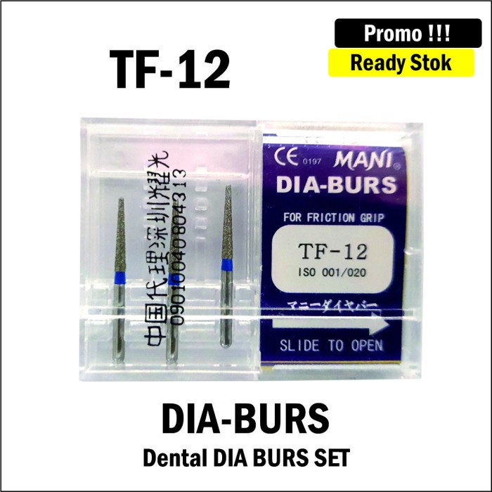 Jual DENTAL DIA BUR SET TF-12 1 pack isi 3 pcs | Shopee Indonesia