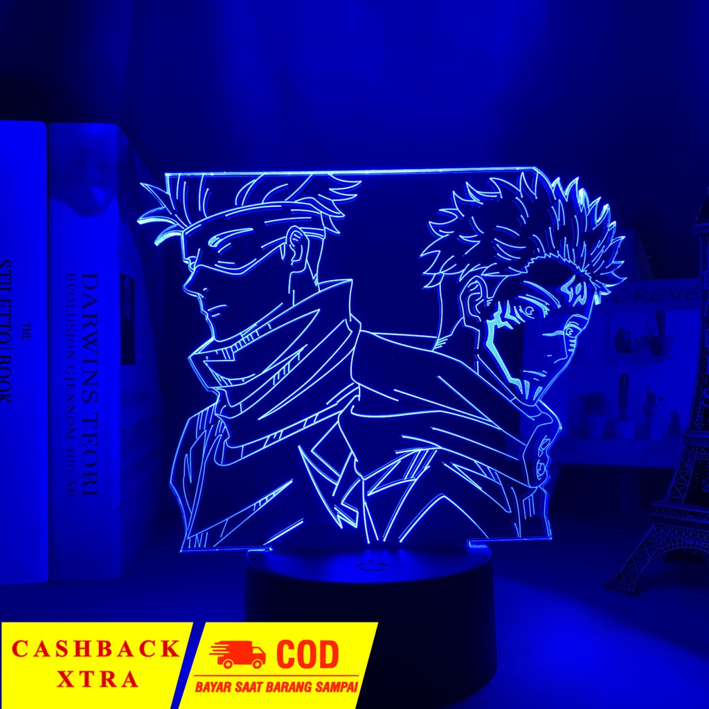 Jual Satoru Gojo Jujutsu Kaisen Yuji Itadori LAMPU LED PURINSU ANIME ...