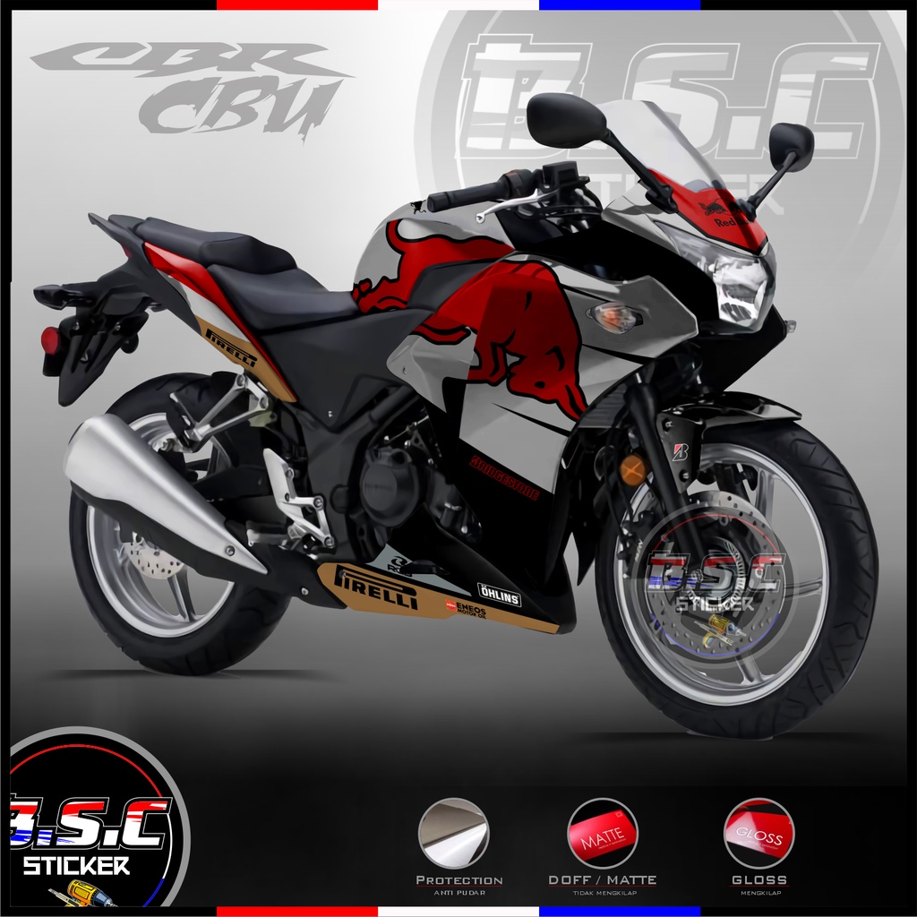Jual Stiker Decal FULL BODY Sticker CBR CBU Thailand Motif Banteng v2 ...