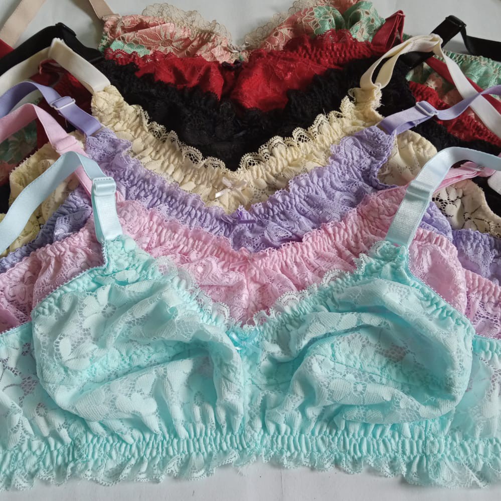 Jual BH BRA BEHA Full Renda Tanpa Kawat Tanpa Busa | Shopee Indonesia