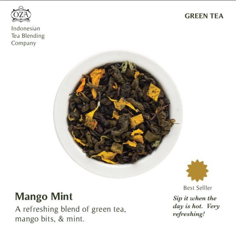 Jual OZA Tea - Mango Mint | Artisan Tea - Green Tea | Specialty Grade ...