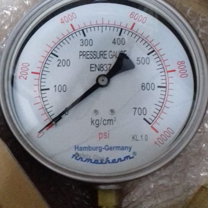 Jual Pressure Gauge / indicator ARMATHERM 6" - 700 kg Connection: 1/2 ...