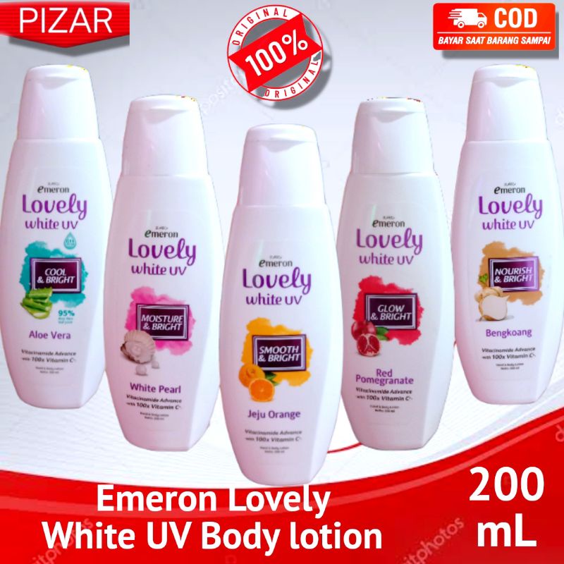 Jual Emeron Lovely White Body Lotion 200mL | Shopee Indonesia
