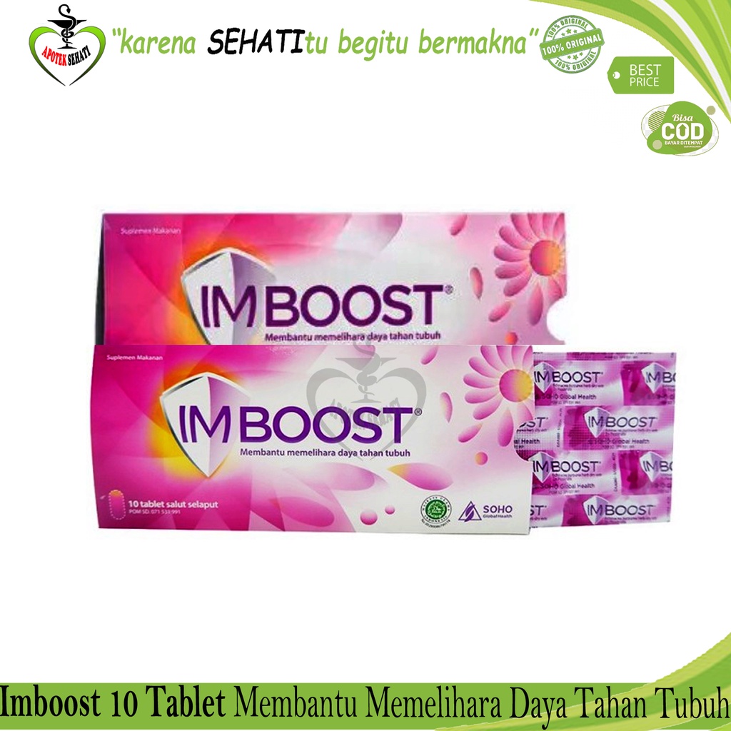 Jual IM BOOST IMBOOST TABLET IMUN 10 TABLET DAYA TAHAN TUBUH | Shopee ...
