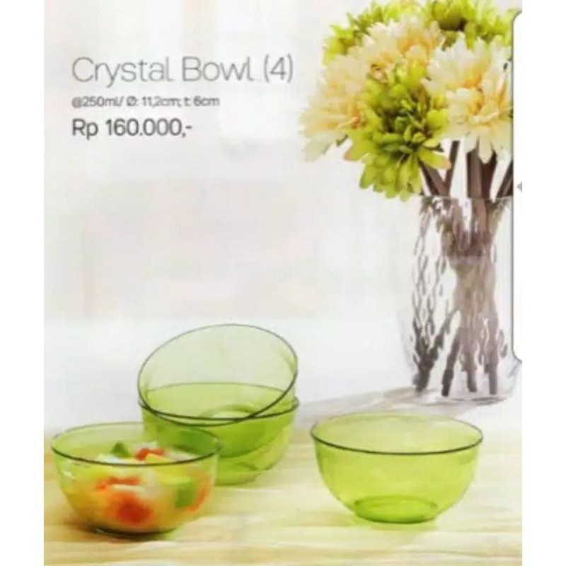 Jual Crystal Bowl Tupperware || Mangkok Bening | Shopee Indonesia