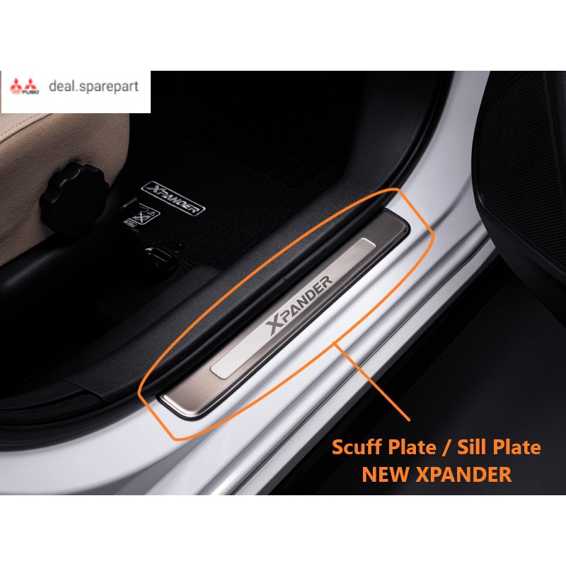 Jual Sill Plate Aksesoris Original Mitsubishi New Xpander / Scuff Plate ...