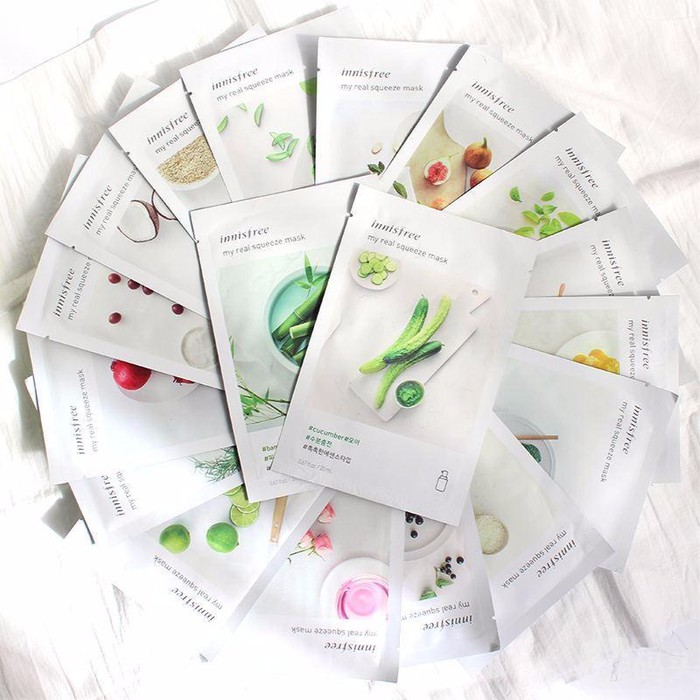 Jual Innisfree My Real Squeeze Mask / Masker Wajah / Sheet Mask | Shopee Indonesia