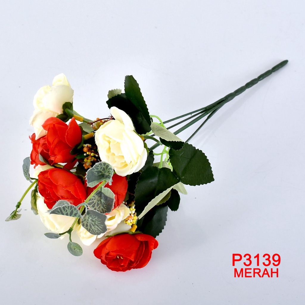 Jual Lumea Flowers - ARTIFICIAL FLOWER BUNGA MAWAR BUNGA PALSU PLASTIK ...