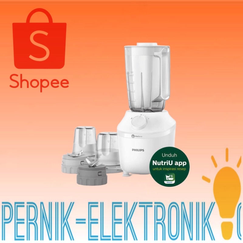 Jual PHILIPS HR2042/30 Blender Series 3000 1L 290W - White | Shopee ...