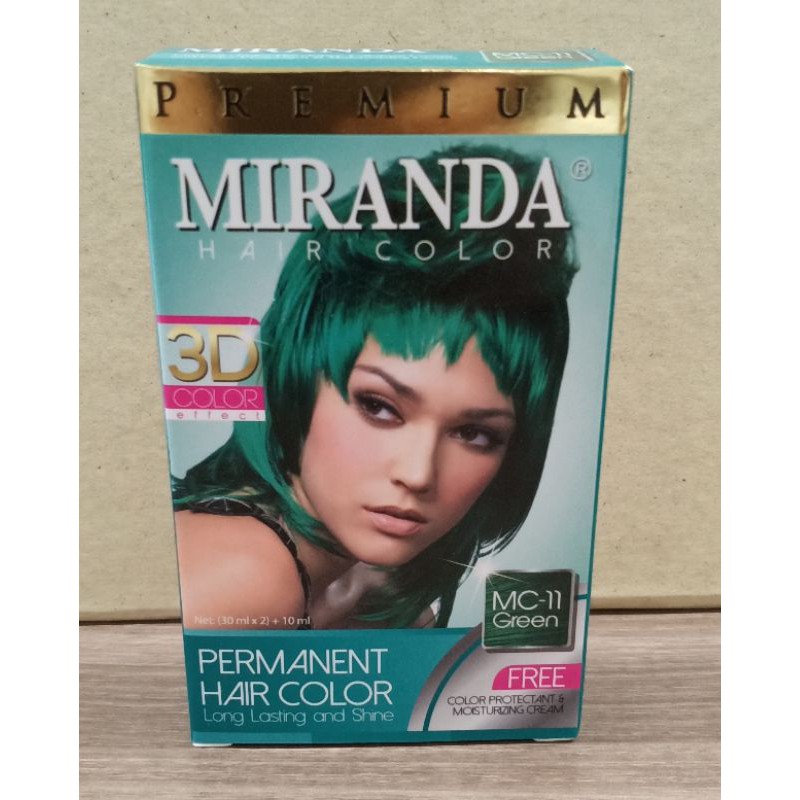 Jual Miranda Hair Color MC 11 Green - Cat Rambut Miranda Warna Hijau ...