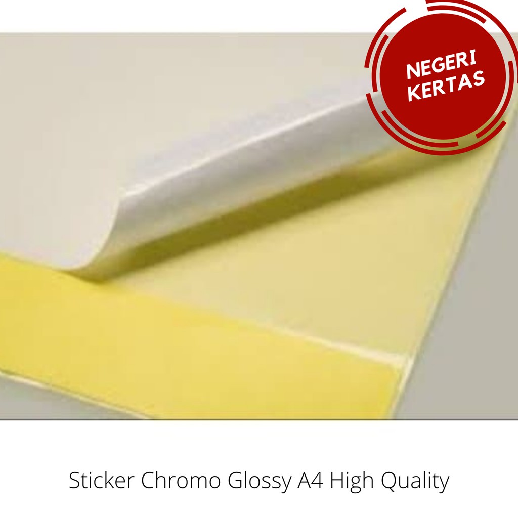 Jual Sticker Chromo Glossy Lintec A4 ( 50 lembar ) | Shopee Indonesia