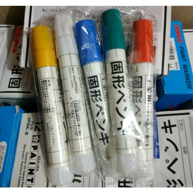 Jual spidol penanda besi permanen SAKURA SOLID STEEL | Shopee Indonesia