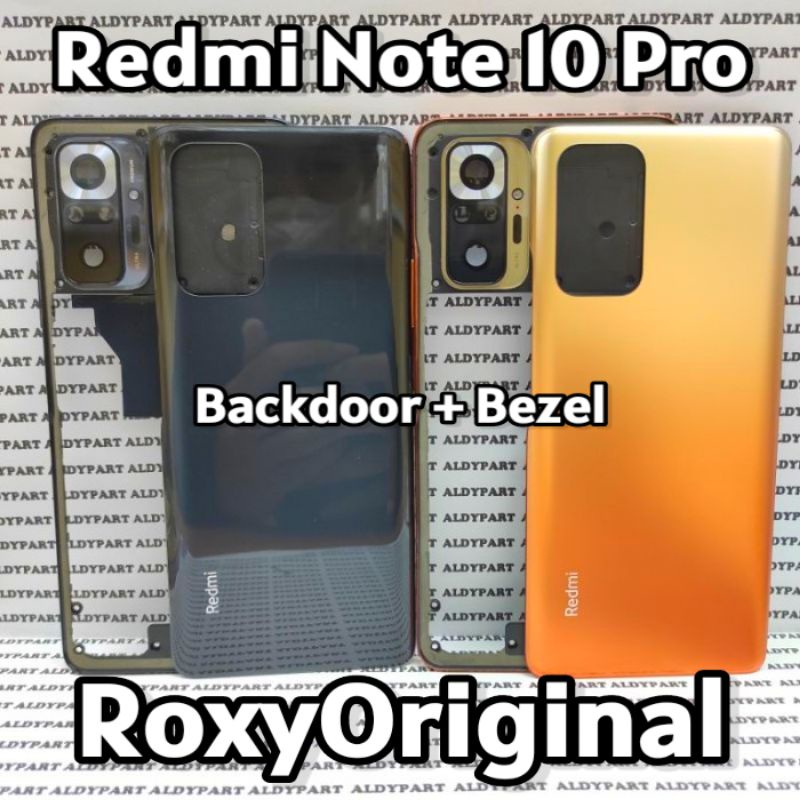 Jual Kesing housing casing full set Xiaomi Redmi Note 10 Pro Backdoor + Bezel | Shopee Indonesia