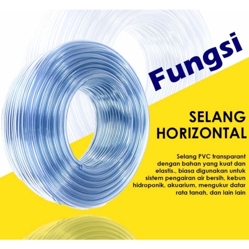 Jual FIGO Selang Air 1/4 Inchi Permeter Selang Air Waterpass Selang Timbang Selang Tukang Selang ...