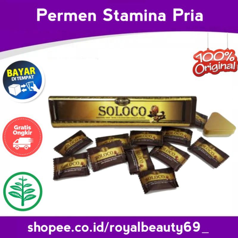 Jual Permen Soloco Candy Original Asli AU Multivitamin Pria Isi 12 Pcs ...