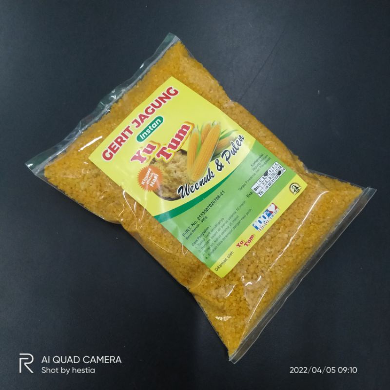 Jual Nasi Jagung Gerit Jagung Instan YuTum 500 Gram Makanan Tradisional ...