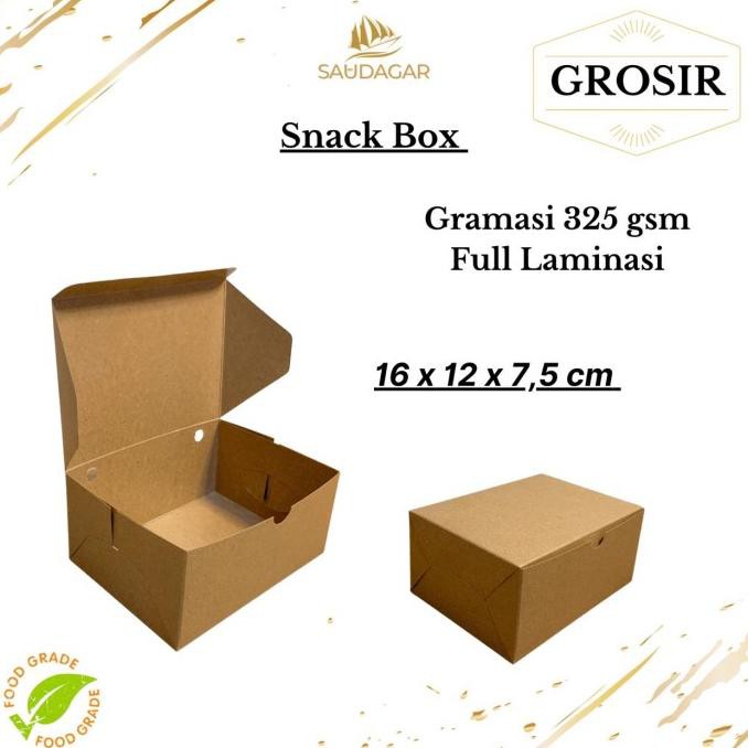 Jual DUS KOTAK FRIED CHICKEN / SNACK BOX / CEMILAN / KUE / GORENGAN ...