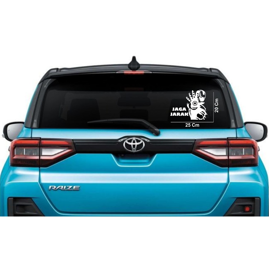 Jual Cutting sticker mobil sticker jaga jarak | Shopee Indonesia