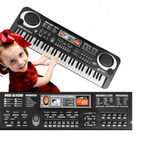 Jual Digital Electronic Keyboard 61 Keys - MQ-6106 - Black | Shopee ...