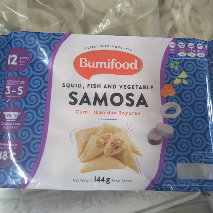 Jual Bumifood Samosa cumi ikan 144 gr | Shopee Indonesia