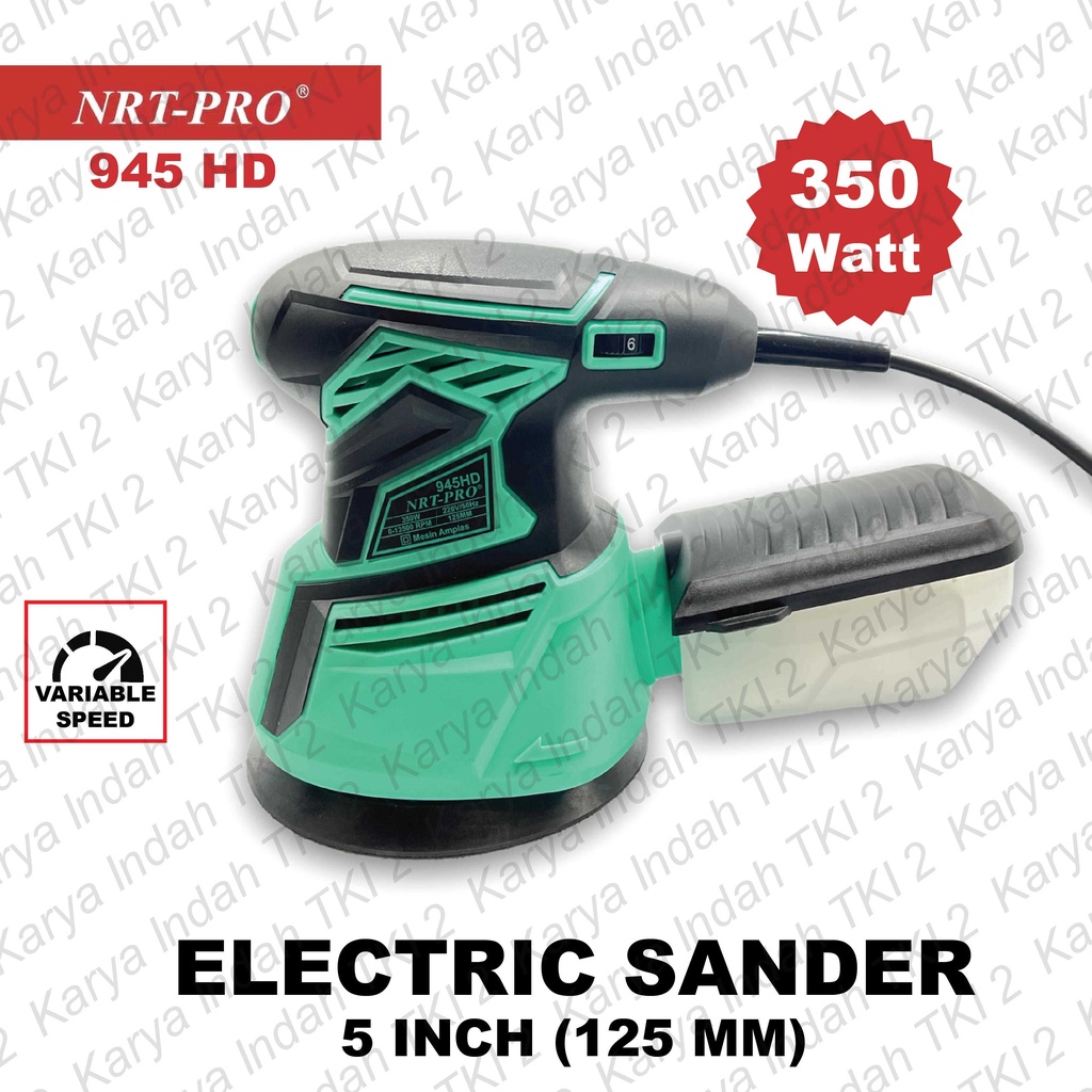 Jual Mesin Amplas Bundar 5" NRT-PRO 945 HD Electric Orbital Sander ...