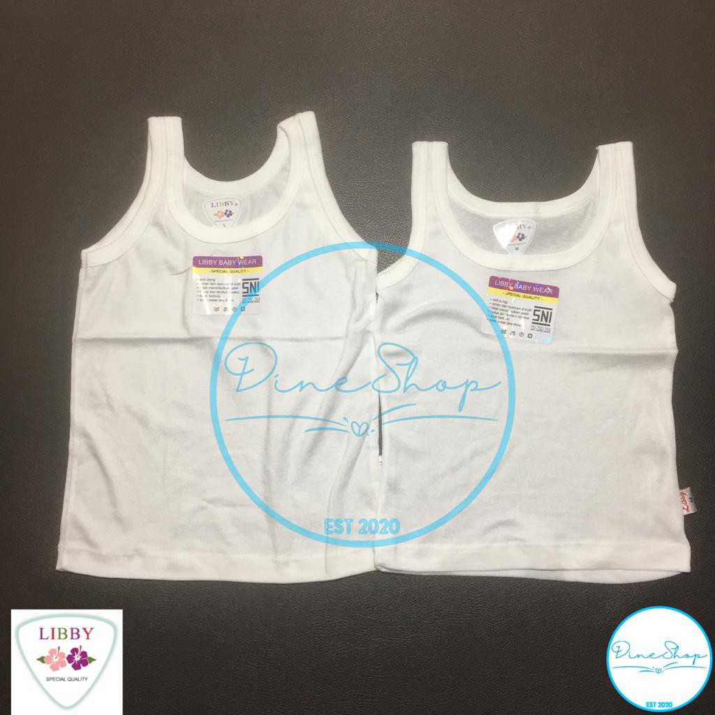 Jual Singlet Libby Putih uk M (12 - 18 bln) dan L (18 - 24 bln ...