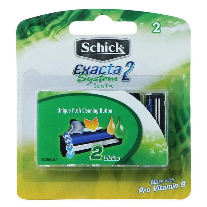 Jual Schick Exacta 2 System Sensitive Refill (isi 2 Pc) | Shopee Indonesia