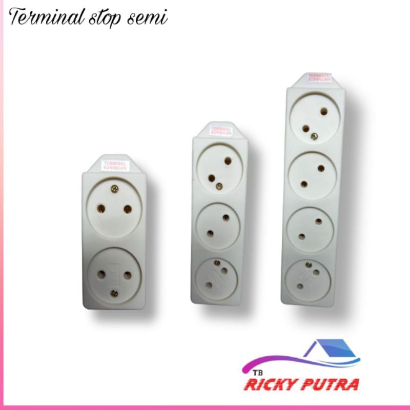 Jual Terminal kuningan 2 3 4 lubang / colokan listrik / sambungan ...