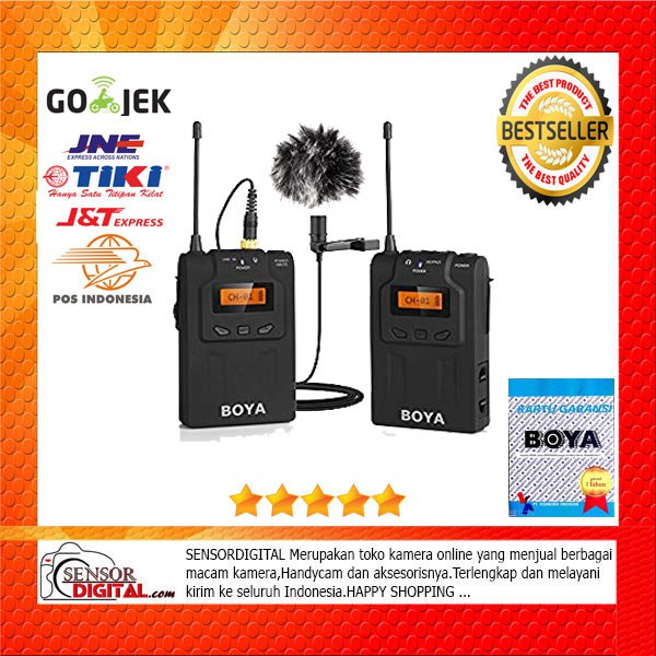Jual BOYA BY-WM6 UHF Wireless Microphone For Nikon,Canon,Panasonic,Sony ...