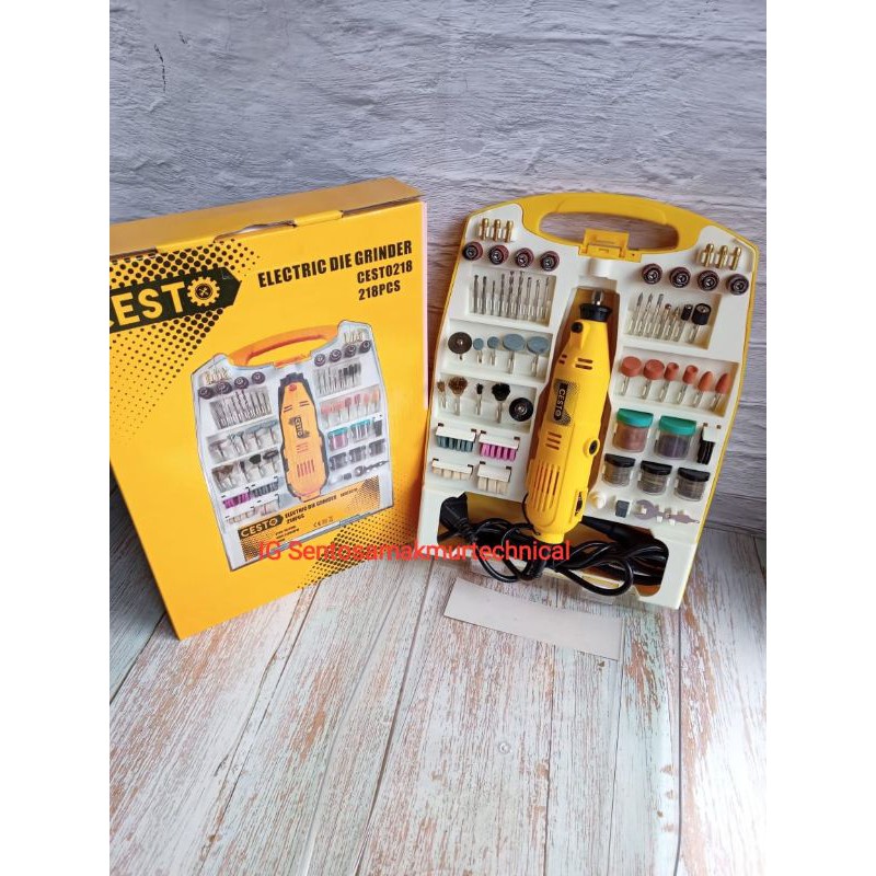 Jual CESTO 218 Pcs Electric Mini Die Grinder Grenda Botol Bor Gantung ...