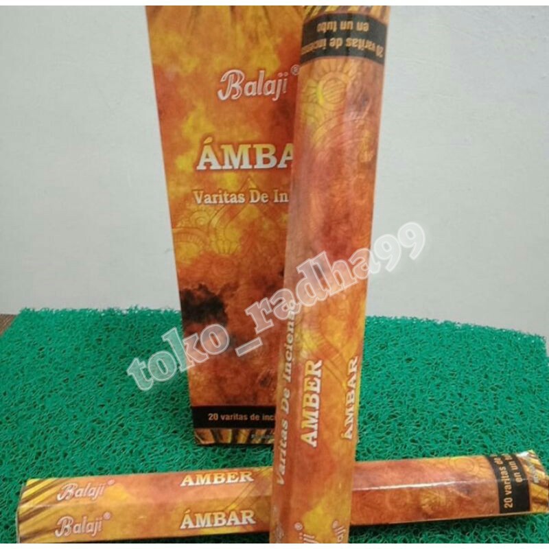 Jual Dupa/Hio Balaji Incense Stick Aromatherapy Amber Hexagonal Pack ...