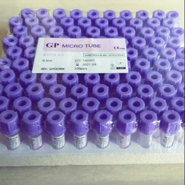 Jual Micro tube edta 0.5ml /edta / Microtube / Tabung bayi /Tabung Darah | Shopee Indonesia