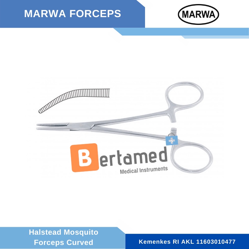 Jual Halsted - Mosquito Haemostatic Forcep CURVED / Klem Artery ...