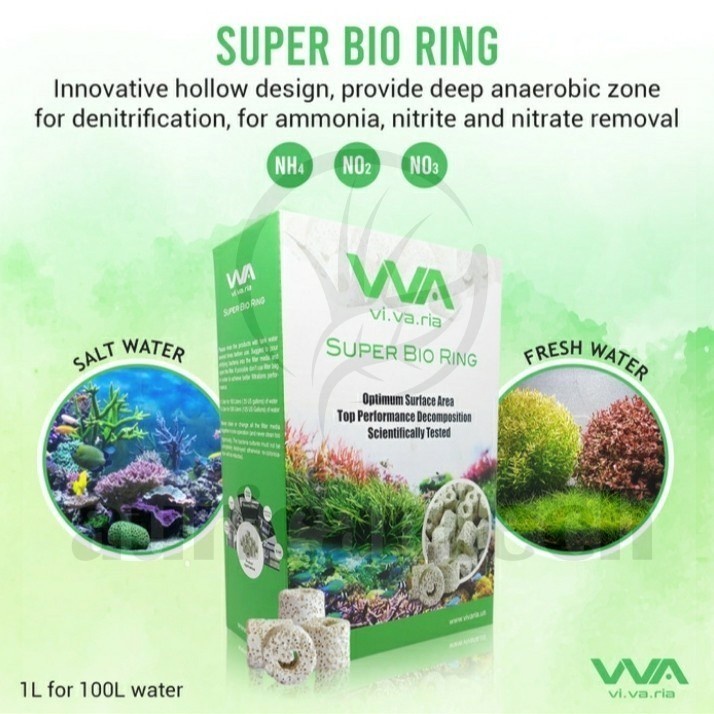 Jual Vivaria Super Bio Ring 1L Media Biologis Media Filter Aquarium ...