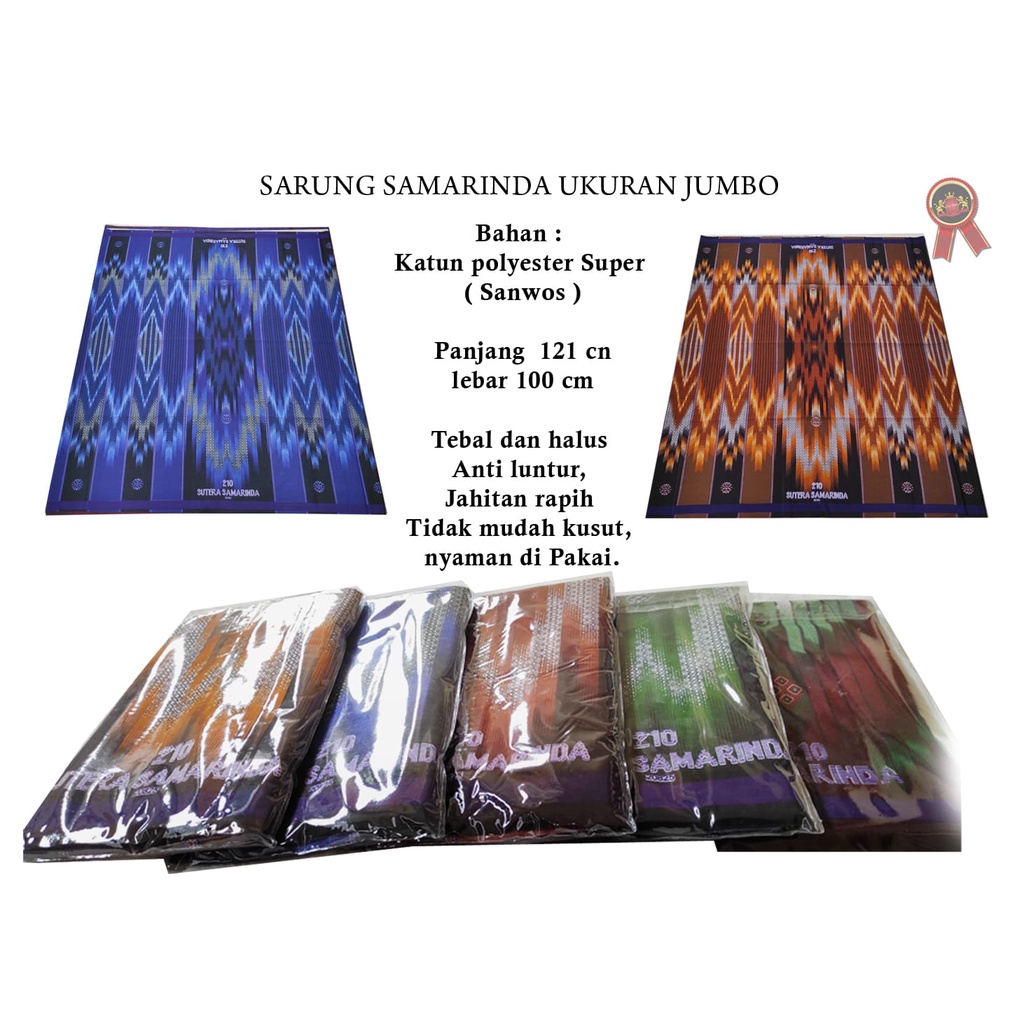 Jual Kain Sarung Sutera Samarinda Pakaian Muslim Santri Pria Dewasa ...