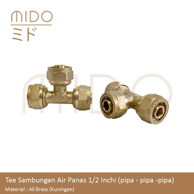 Jual Fitting / Tee Sambungan 1/2" Pipa Air Panas Drat Dalam / Knee Nepel | Shopee Indonesia