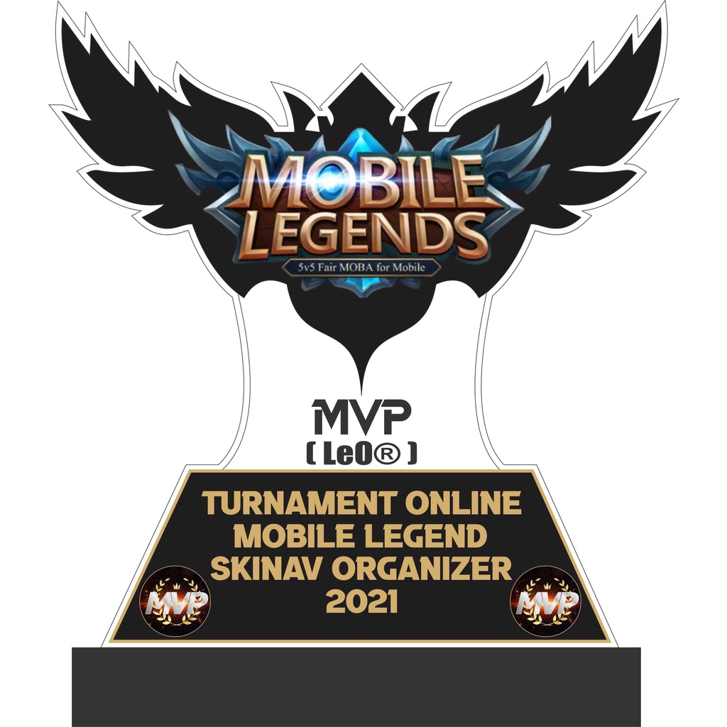Jual Trophy/Piala/Plakat/Bahan Akrilik 3mm dan 6mm/Trophy Mobile Legend ...
