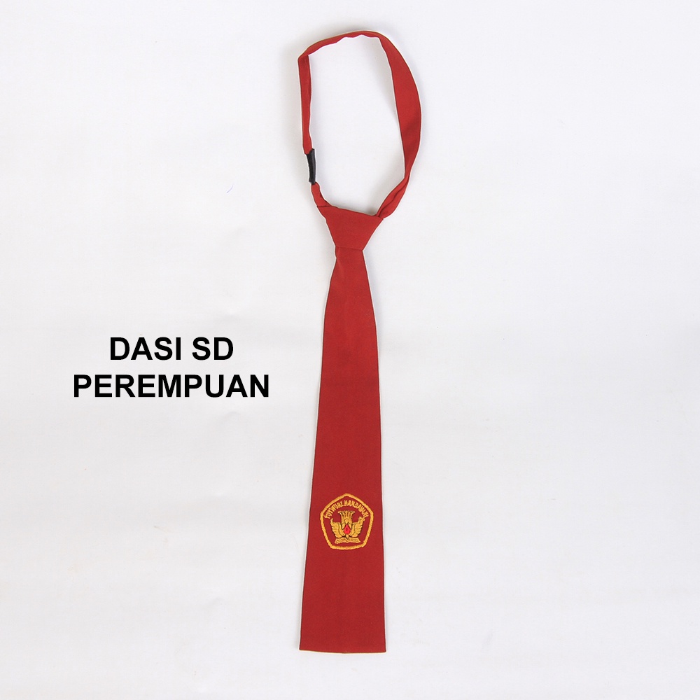 Jual Dasi Sekolah SD Cewek Cowok Warna Merah Perlengkapan Aksesoris ...
