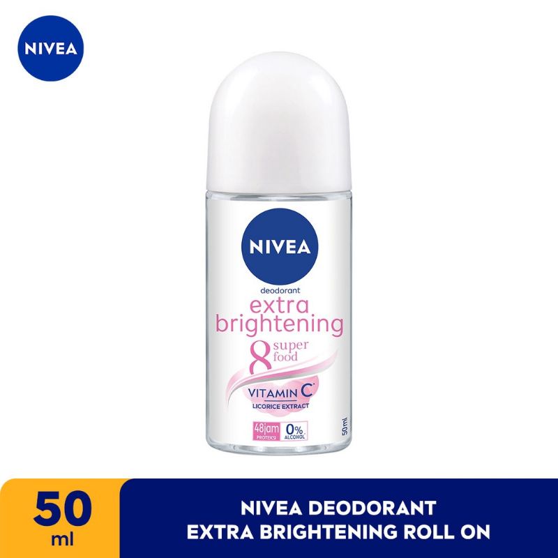 Jual Nivea Deodorant Extra Brightening 25ml / 50ml | Shopee Indonesia