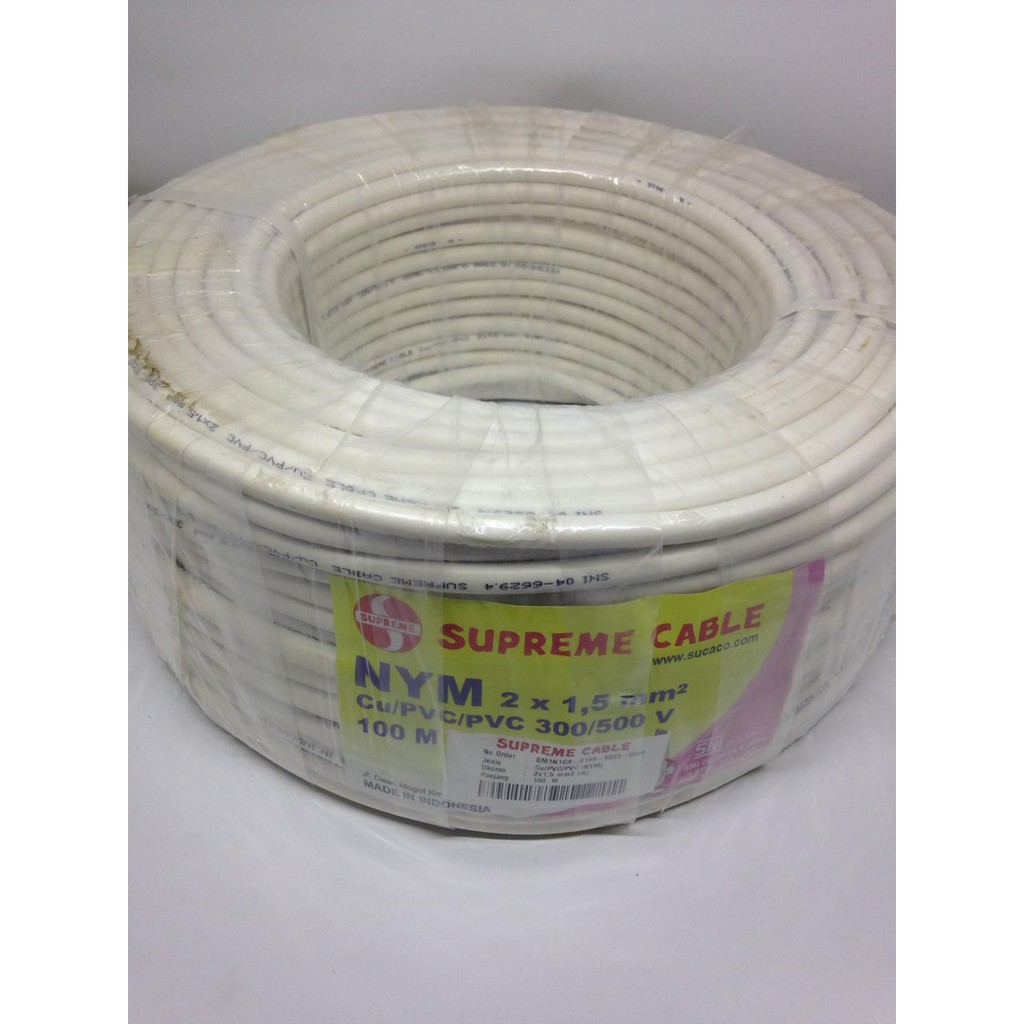 Jual Kabel NYM 2x1.5mm Merk Supreme (100 Meter) | Shopee Indonesia