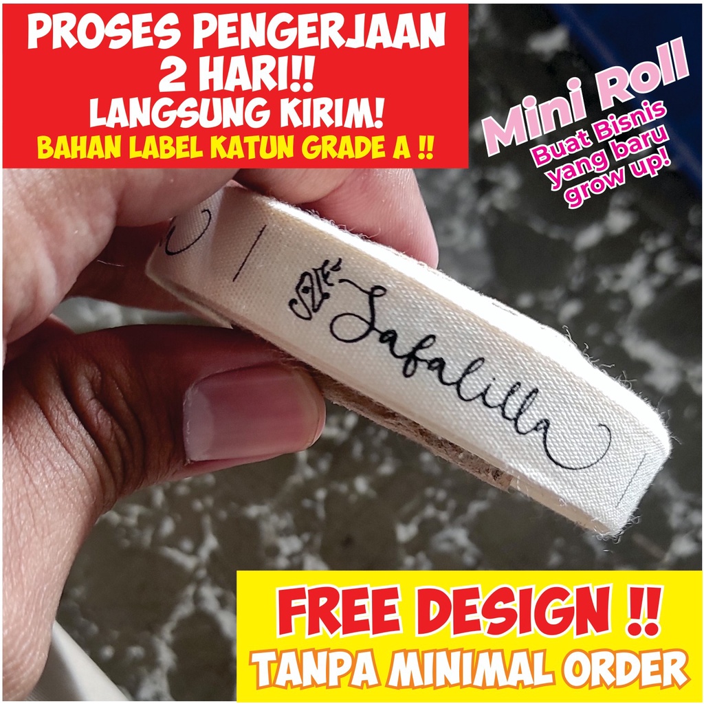 Jual Label Katun / Label Hijab / Label Baju / Label Kaos / Label ...