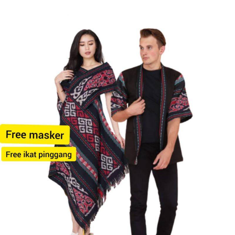 Jual set couple tenun set couple etnik baju tenun set dress tenun dress etnik | Shopee Indonesia