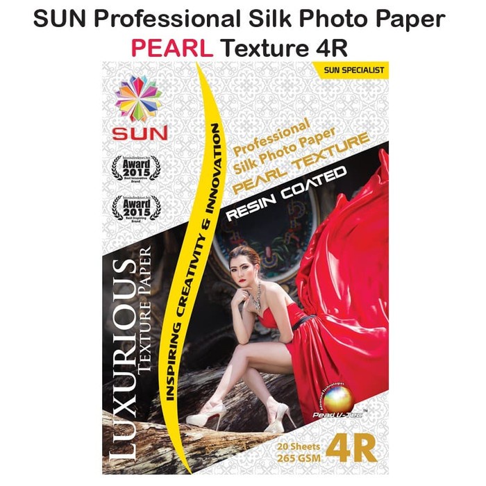 Jual Kertas Foto Doff Silky 3R A6 4R Texture Kulit Jeruk - SUN Professional Silk Photo Paper 265 ...