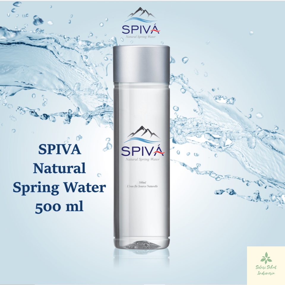 Jual SPIVA Natural Spring Water 500ml Air Mineral Alami Rejuvenating ...