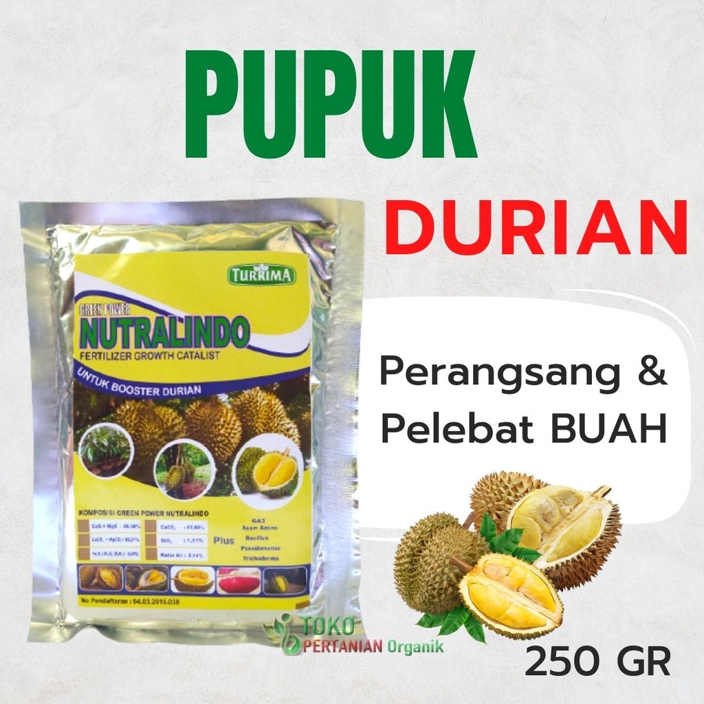 Jual Pupuk buah durian boster, Booster Organik NUTRALINDO Pelebat Buah dan Anti Rontok Durian ...